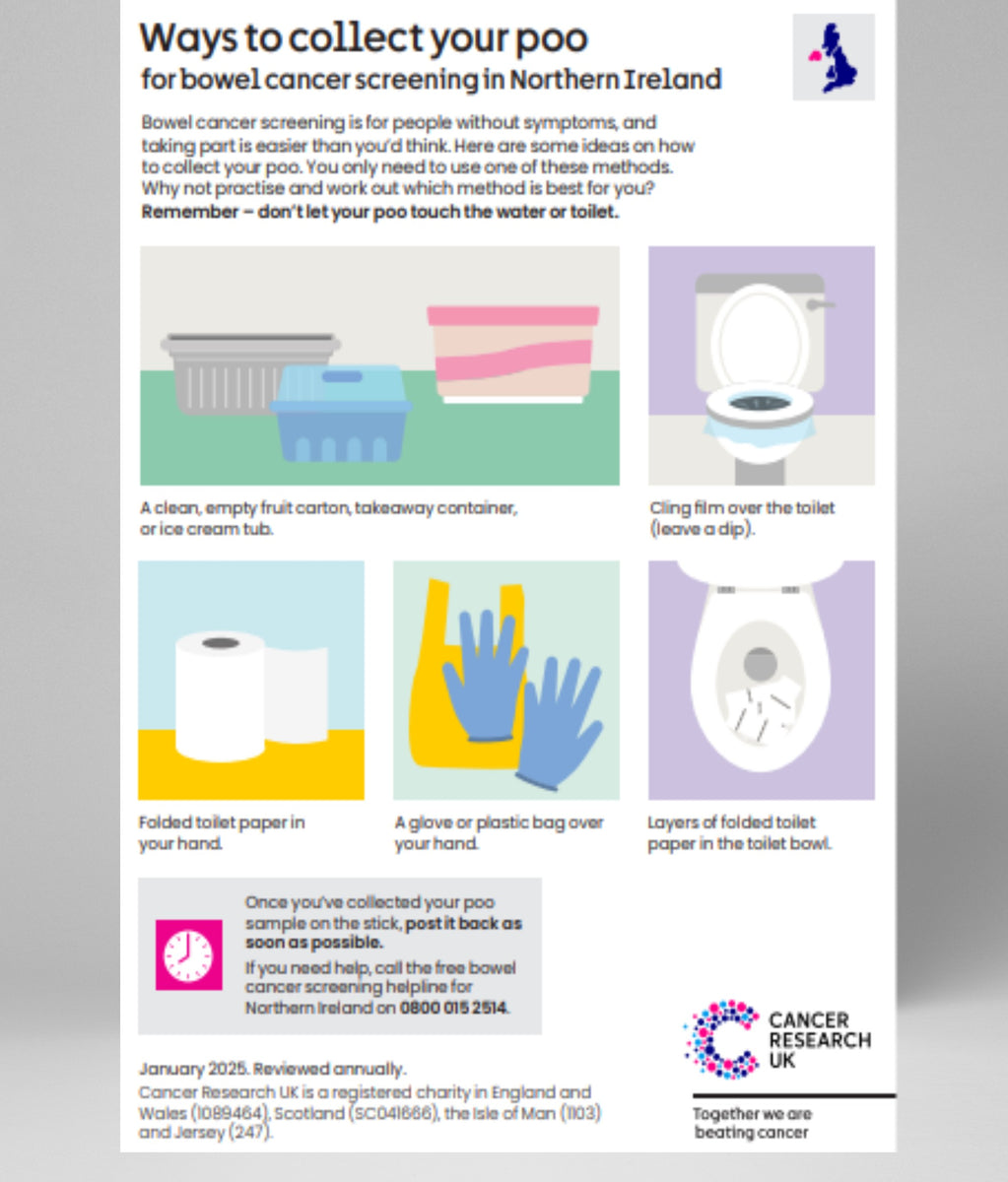 How to complete your bowel cancer screening kit (Northern Ireland ...