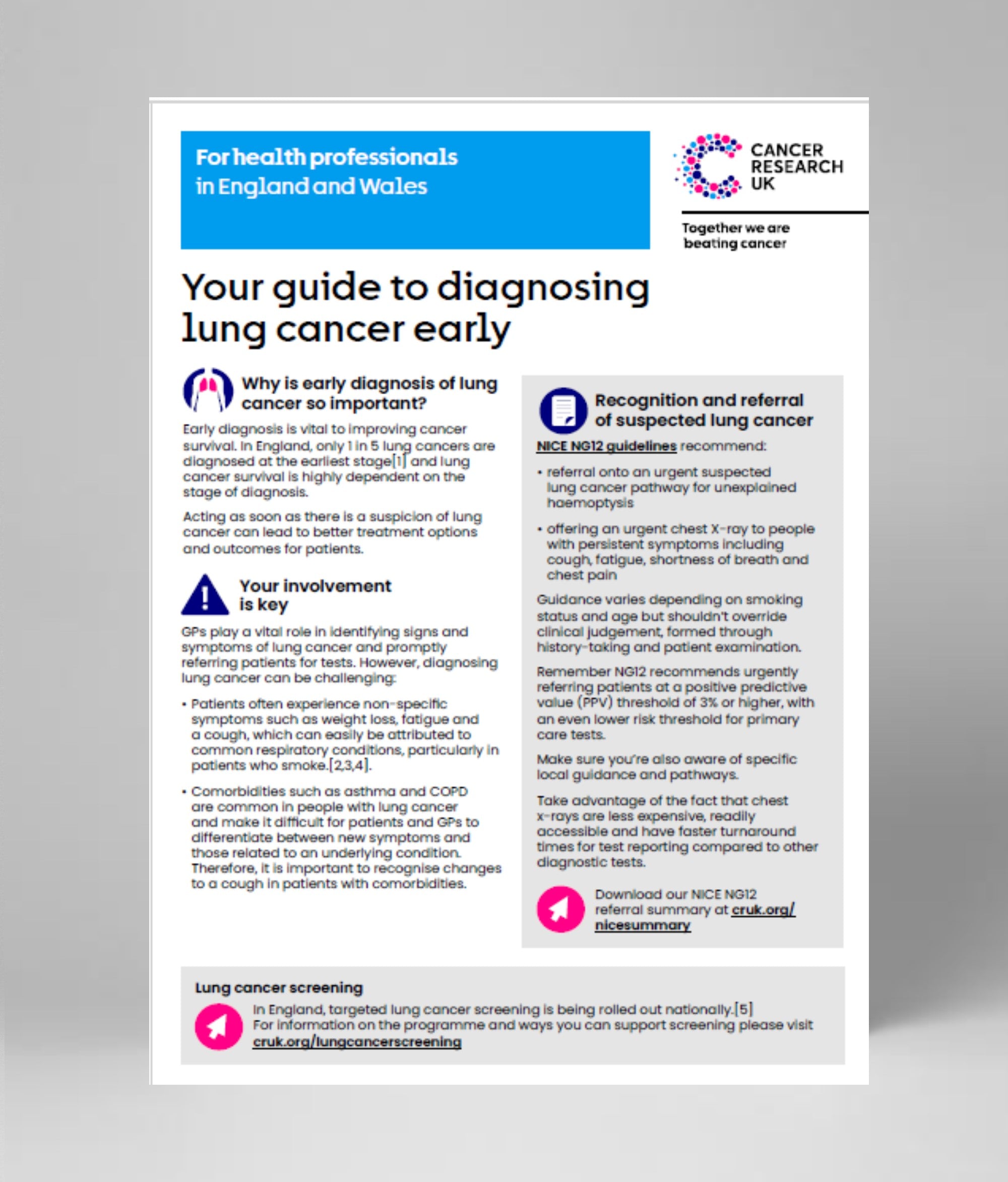 Healthcare Professionals – Tagged "Lung-Cancer" – Cancer Research UK ...