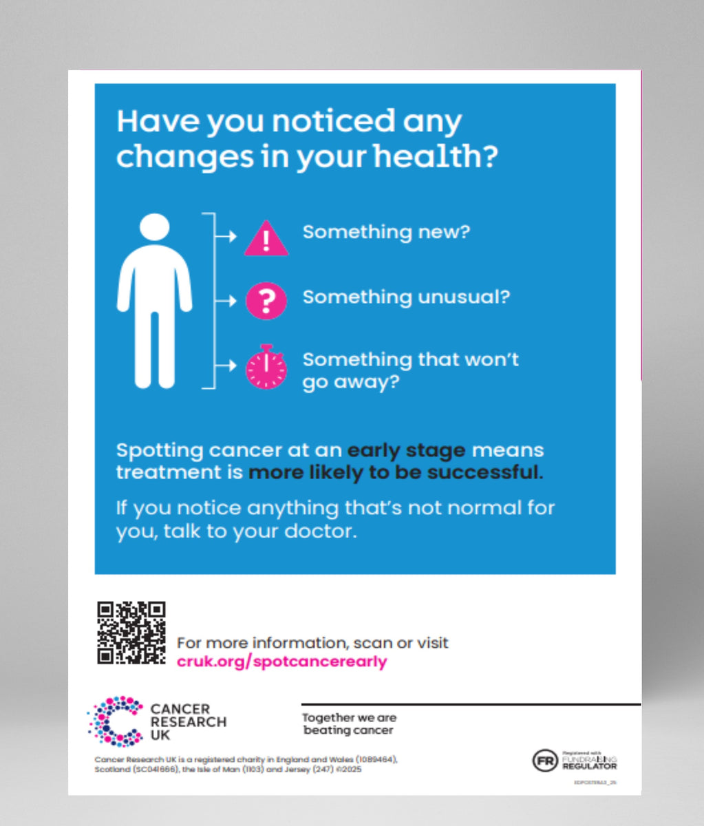 Early diagnosis poster – Cancer Research UK Publications