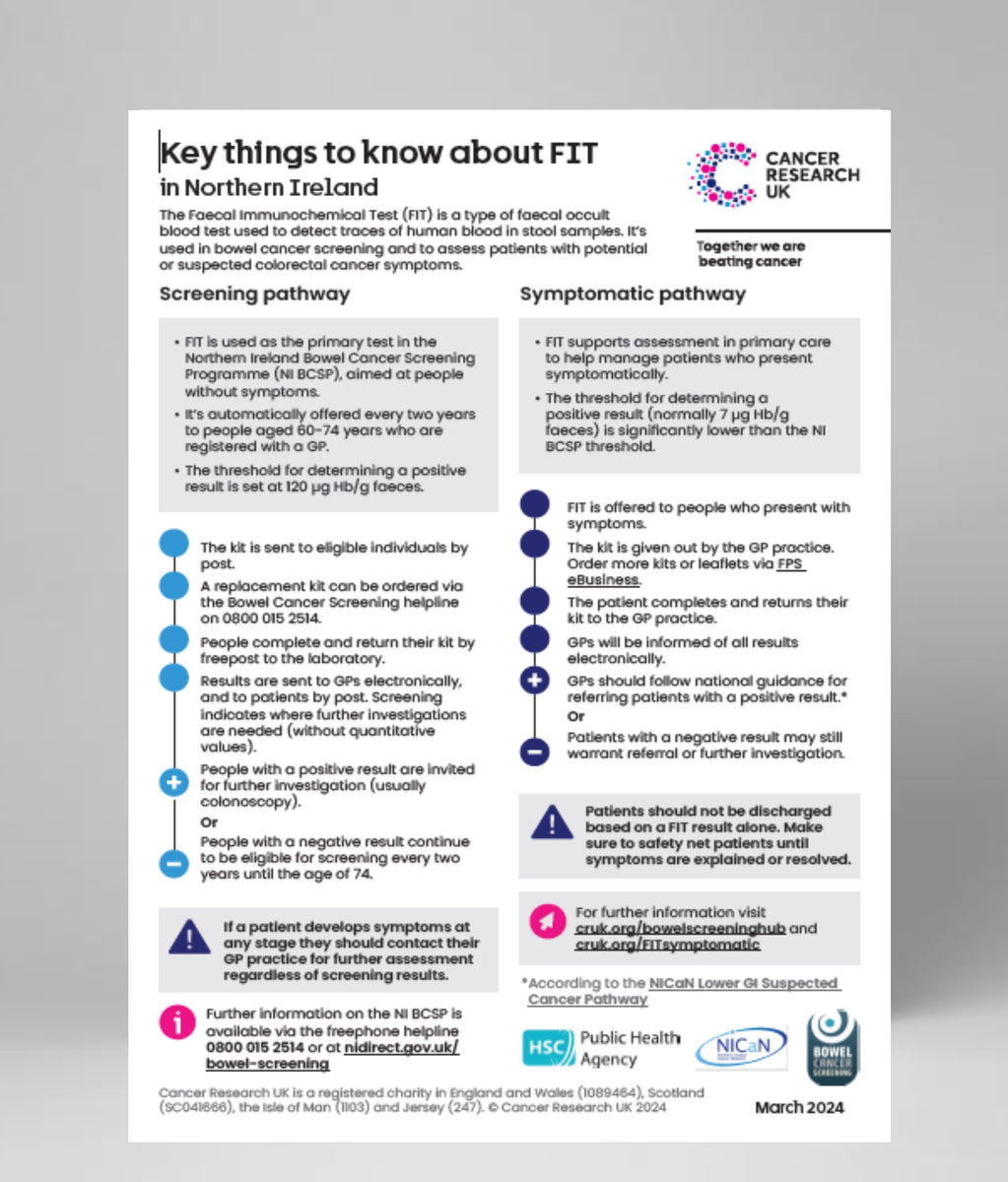 Key things to know about FIT - Northern Ireland – Cancer Research UK ...