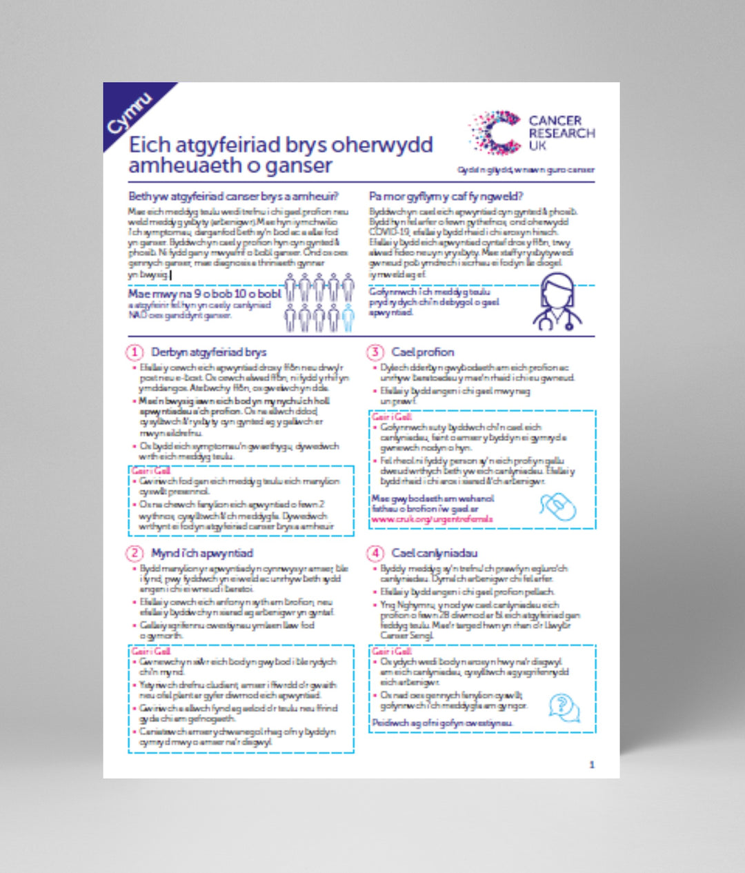 Early Diagnosis – Page 2 – Cancer Research UK Publications