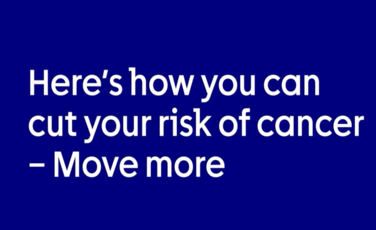 Cut the risk of cancer - move more – Cancer Research UK Publications